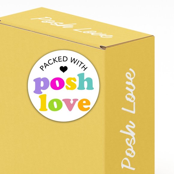 majesticfeline | Office | 96 Posh Packaging Stickers Labels Poshmark ...